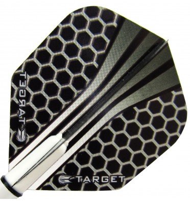 Lot de 3 ailettes Standard Target nid d'abeille Noir T2285 - 2786